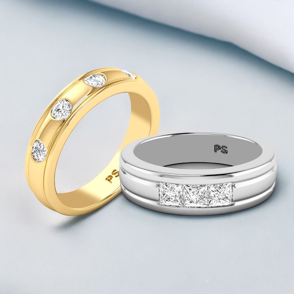 Lab Diamond Men's Wedding Rings – Primestyle.com