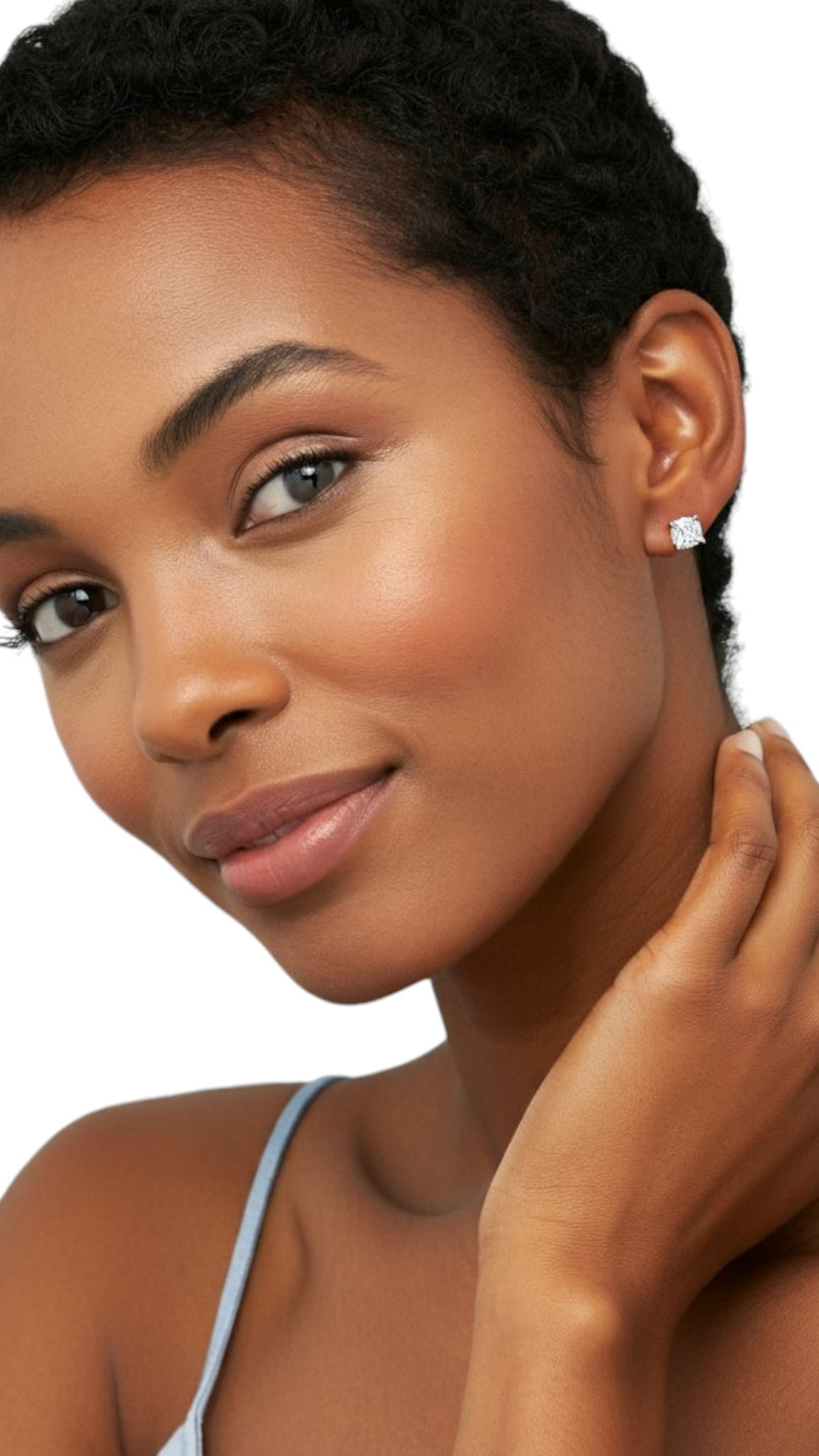 Lp Diamond Stud Earrings – Primestyle.com